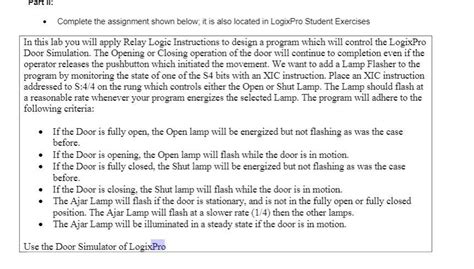 Solved Part Ii • Complete The Assignment Shown Below It Is