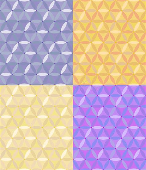 Vector Seamless Geometric Pattern Of Hexagons Stock Vector