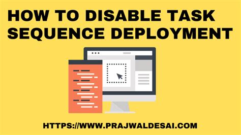 How To Disable SCCM Task Sequence Deployment