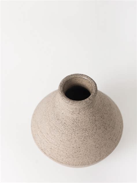 Angular Ceramic Vase Beige Devon Liedtke