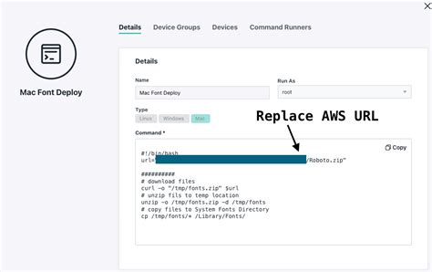 Deploy Fonts Via Commands