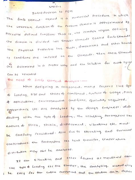 fem unit 1 pdf