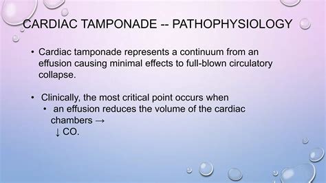 Hemodynamics Of Cardiac Tamponade Constrictive Pericarditis