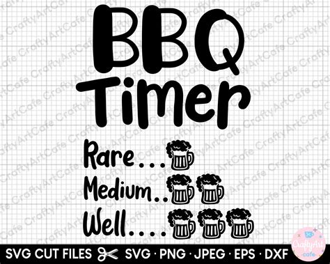 Bbq Timer Svg Bbq Timer Png Grilling Svg Png Eps Dxf Cut File Etsy