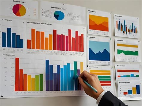 Professionals Reviewing Performance Charts Premium Ai Generated Image