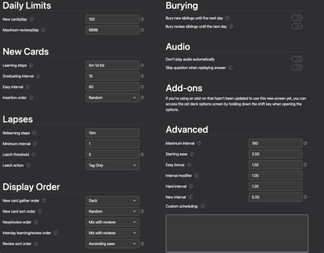 best anki settings exams in 10 weeks r anki