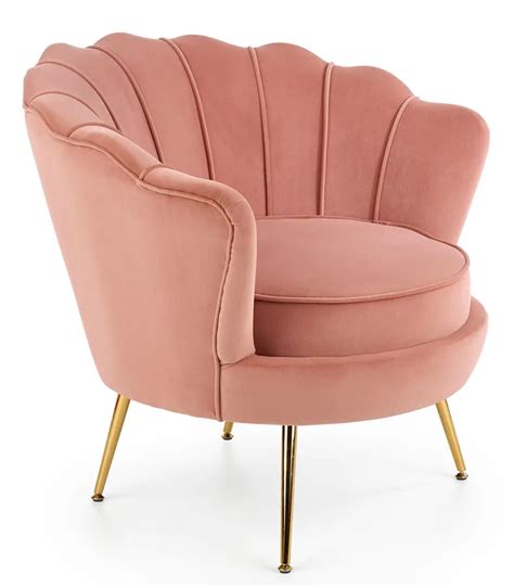 Różowy Welurowy Fotel Muszelka Vimero 3x Sklep Remodipl