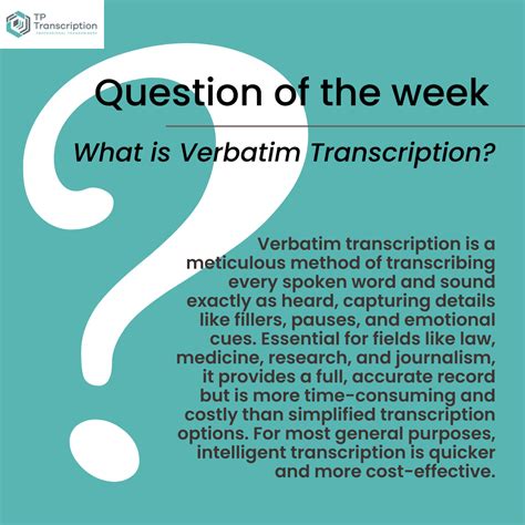 What Is Verbatim Transcription Tptranscription