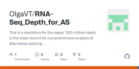 github olgavt rna seq depth for as this is a repository for the