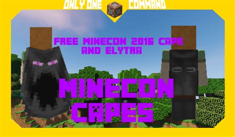Minecon Capes Command Block Creation Minecraft Map