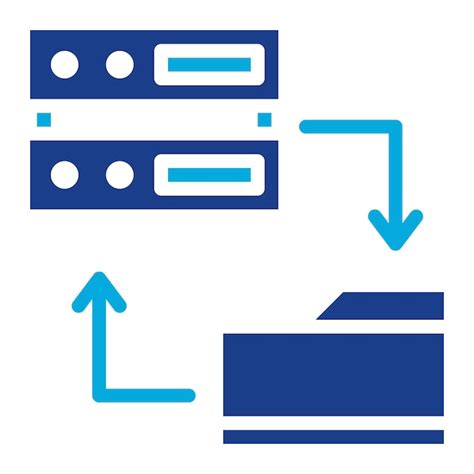 Premium Vector Network Data Backup Flat Illustration