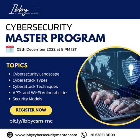Ibby Cyber Security Mentor On Linkedin Cybersecurity Master Program