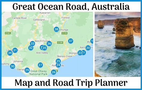 Great Ocean Road Map A Comprehensive Guide To This Iconic Route Uvqfx