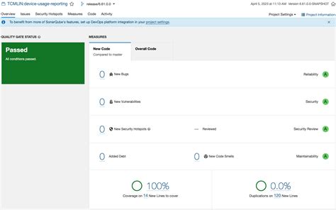 analysis on non master branch show different results than on master
