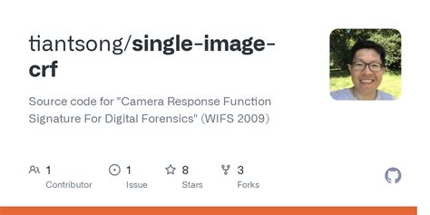 GitHub Tiantsong Single Image Crf Source Code For Camera Response Function Signature For