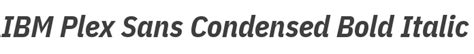 IBM Plex Sans Condensed Font By IBM Free Download Fontsc