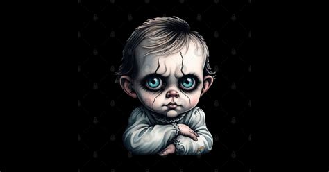 The Sullen Boy Creepy Doll Sticker Teepublic