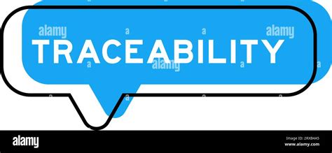 Speech Banner And Blue Shade With Word Traceability On White Background Stock Vector Image And Art