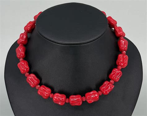 Art Deco Blown Glass Flapper Necklace