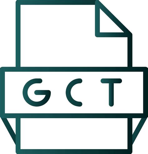 Gtc File Format Icon 15574175 Vector Art At Vecteezy