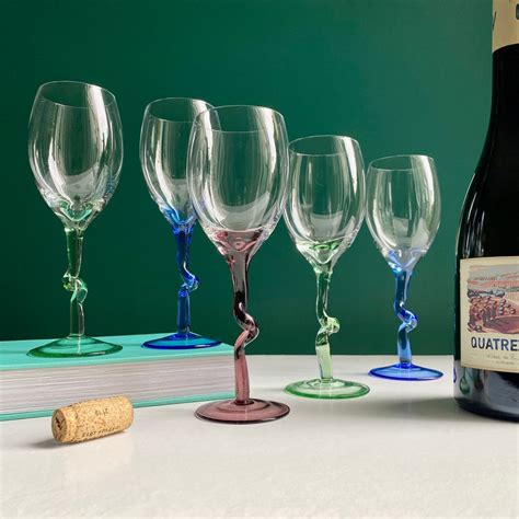 Twisted Stem Wine Glasses Uk At Christopher Larochelle Blog