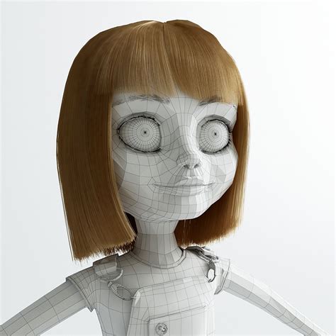 Cartoon Girl 3d Model 49 Max Fbx Free3d