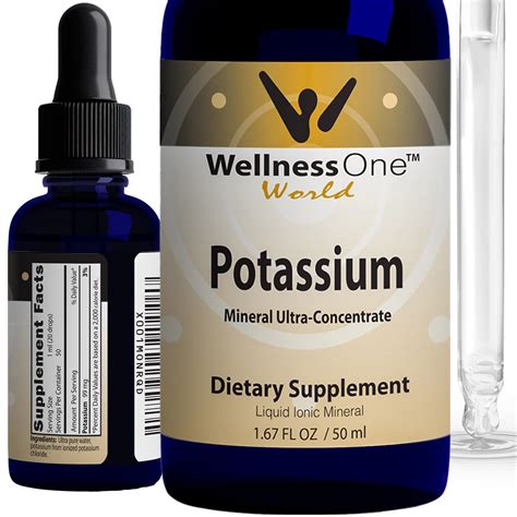 Wellnessone Ionic Potassium Supplement Potassium Chloride Drops For Fast Absorption Desertcart