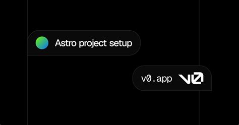 Astro Project Setup V0 By Vercel