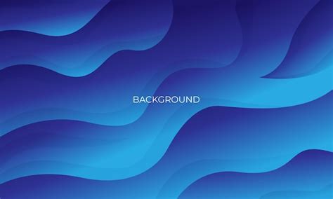 Premium Vector Abstract Blue Light Wavy Background Design