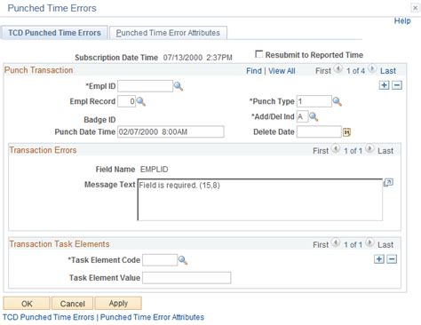 Viewing And Resolving TCD Errors