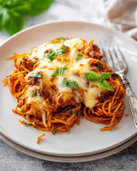 Loaded Vegetable Spaghetti Bake Comforting Veggie Casserole Recipe