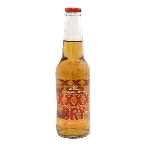 Xxxx Dry Beer Bottle 4 2 Vol 330 Ml