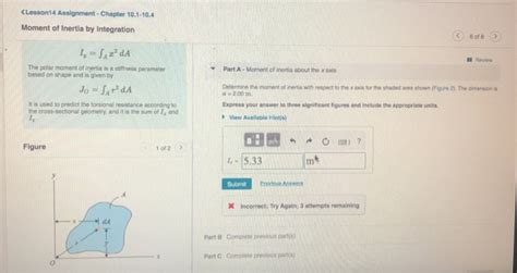 I J 2da The Polar Moment Of Inertia Is A Stiffness