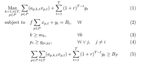Math Mode Numbering Equations In An Optimization Problem Tex