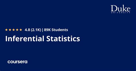 Inferential Statistics Statistics With R Specialization Duke University
