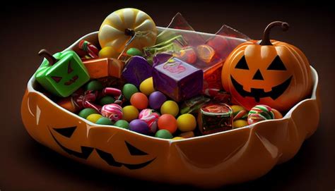 Premium Ai Image Helloween Colourful Candy