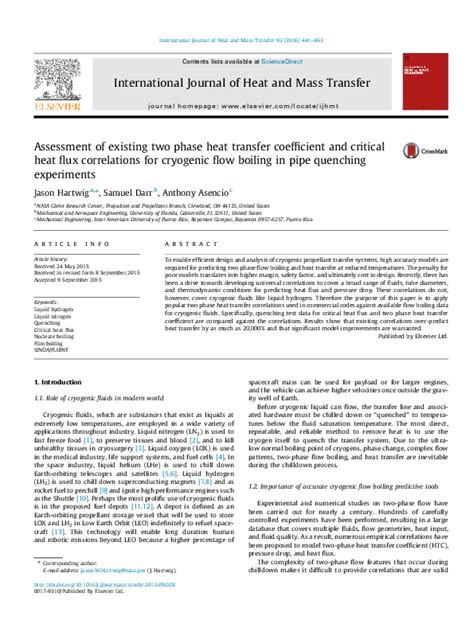 Pdf Assessment Of Existing Two Phase Heat Transfer Coefficient And Critical Heat Flux