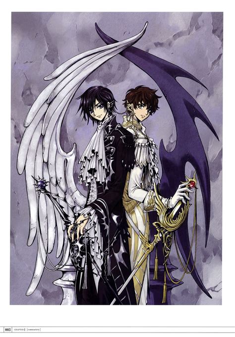 Especial Scans Do Artbook Code Geass Mutuality Da Clamp Magma Blog