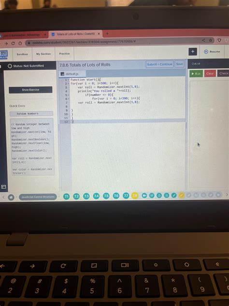 Help With Total Of Lots Of Rolls Please Rcodehs