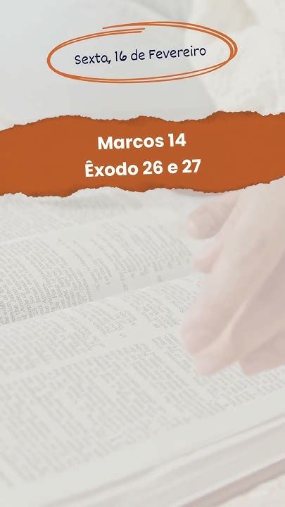 📅 Leitura Bíblica Do Dia Sex 16022024 Youtube