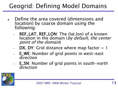 Ppt The Wrf Preprocessing System Overview And Installation Powerpoint Presentation Id