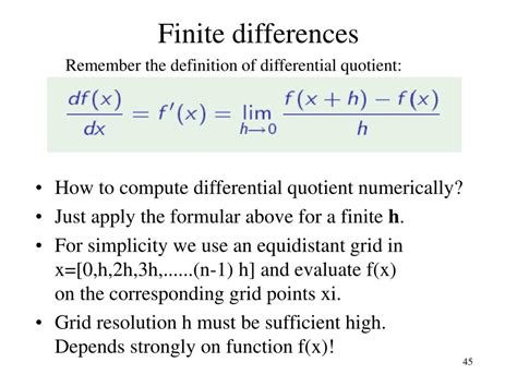 PPT Numerical Integration Of Partial Differential Equations PDEs PowerPoint Presentation