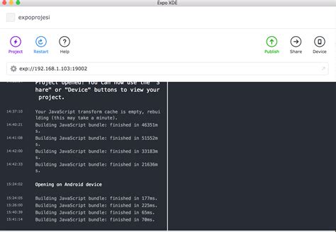 React Native Kurulum