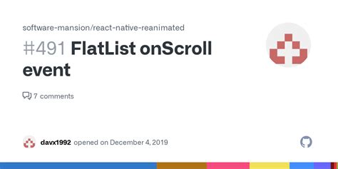 Flatlist Onscroll Event · Issue 491 · Software Mansionreact Native Reanimated · Github