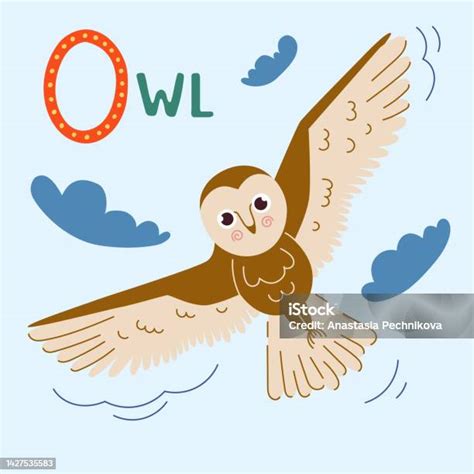 올빼미 귀여운 벡터 일러스트레이션 구름과 함께 푸른 하늘에 고립 된 숲 새 만화 캐릭터 0명에 대한 스톡 벡터 아트 및 기타 이미지 0명 갈색 공휴일 Istock
