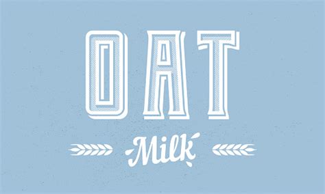 귀리 우유 기호 포스터 레스토랑 유제품 슈퍼마켓에 대한 귀리 우유 기호 벡터 그림 오트 작물에 대한 스톡 벡터 아트 및 기타