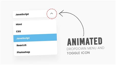 Custom Dropdown Menu Using Html Css And Javascript Youtube