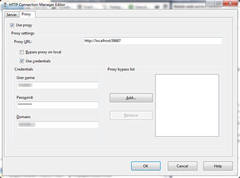 How To Get Ssis Connection Use Proxy To Work Without Credentials