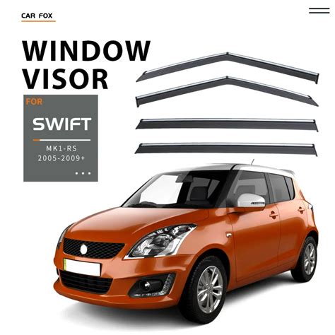Visera De Ventana Para SUZUKI Swift GL Escudo Meteorol Gico Deflector De Ventana Lateral