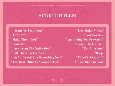 Onlyfans Joi Scripts Adult Joi Scripts Onlyfans Content Creator Adult Asmr Scripts